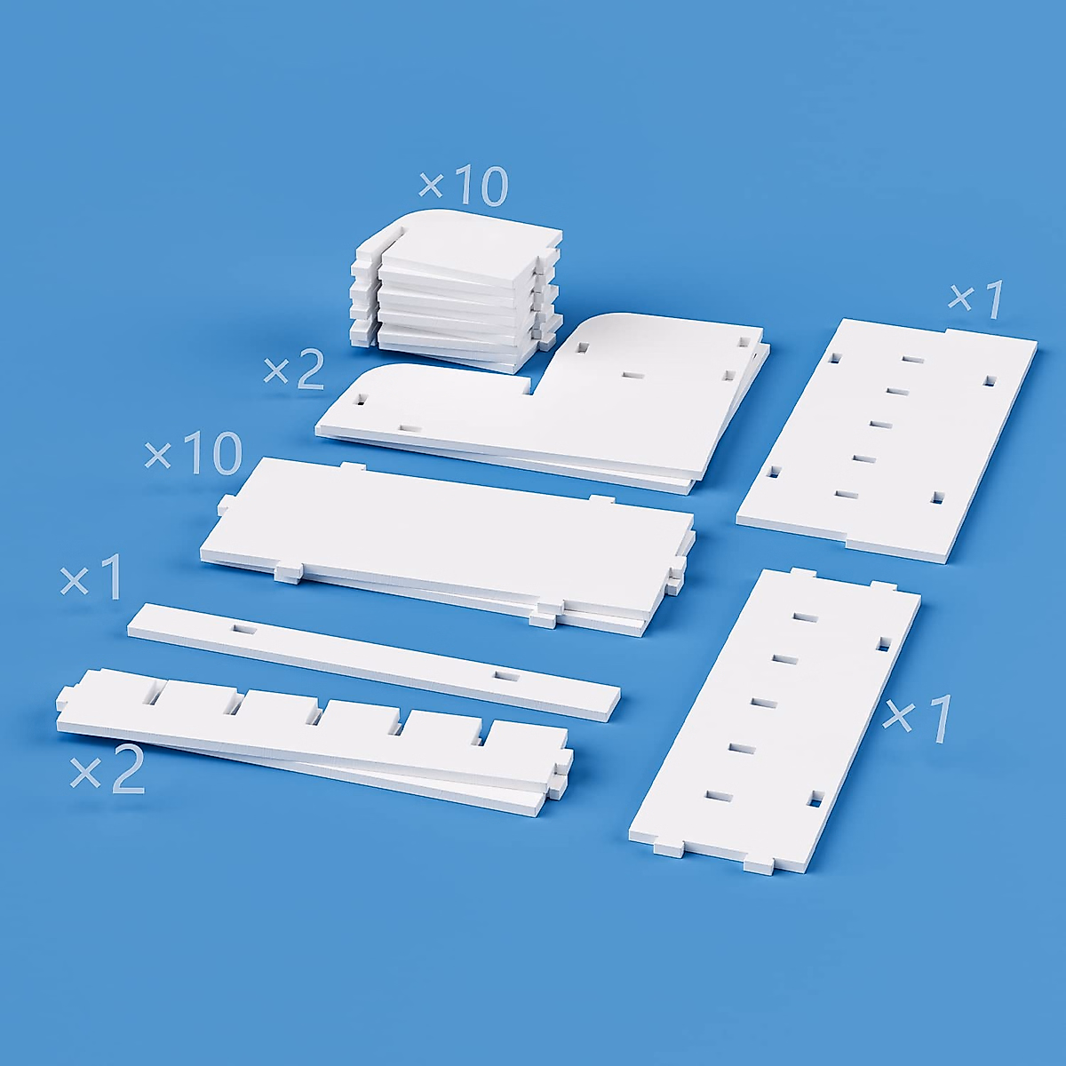 QI XING Belt Organizer,12 Grids Belt Rack, Belt/Tie Organizer Drawer, Belt Storage holder for Closet, Belt Storage Organizer and Displayer for Men Women (White)