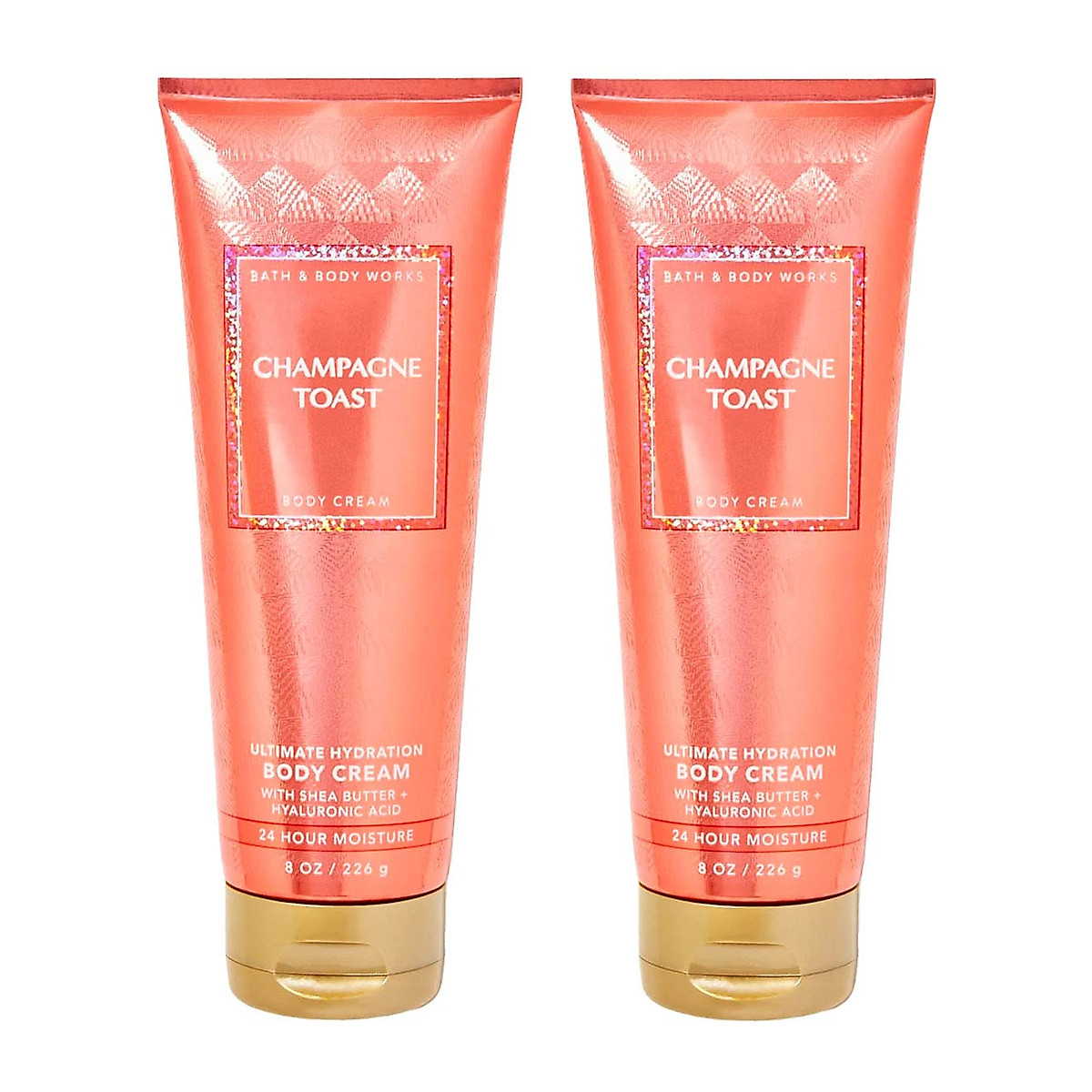Bath and Body Works 2 Pack Champagne Toast Ultra Shea Body Cream 8 Oz.