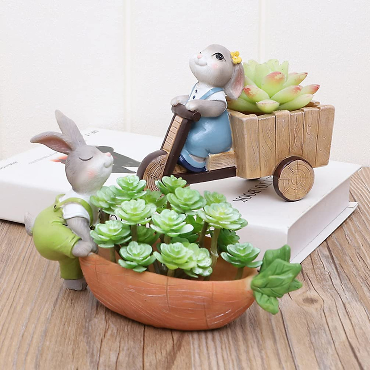FOMIYES Dental Gifts Outdoor Flower Planters Indoor Plant Pots 2pcs Office Succulents Resin Ornaments Mini Cactus Small Plant Pots Plant Pots Indoor