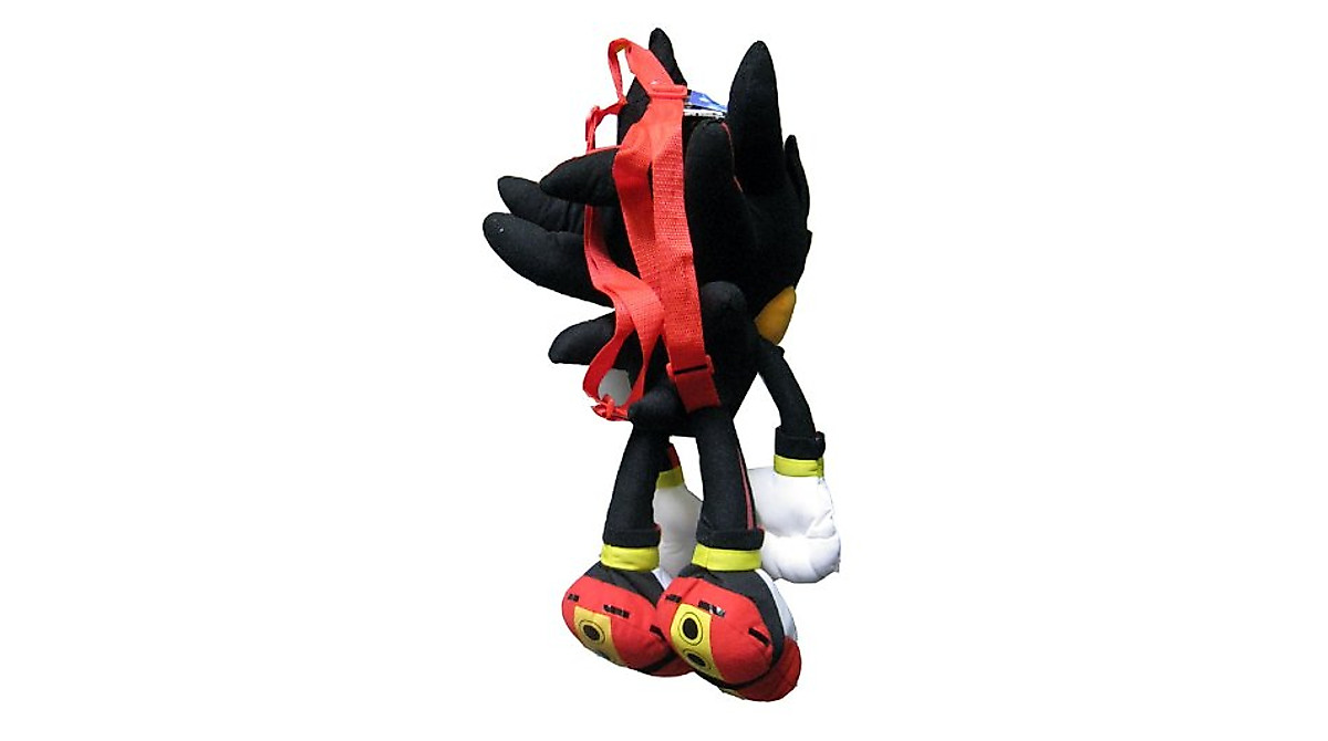 Shadow Sonic Plush Backpack - Official Hedgehog Cosplay & School Bag