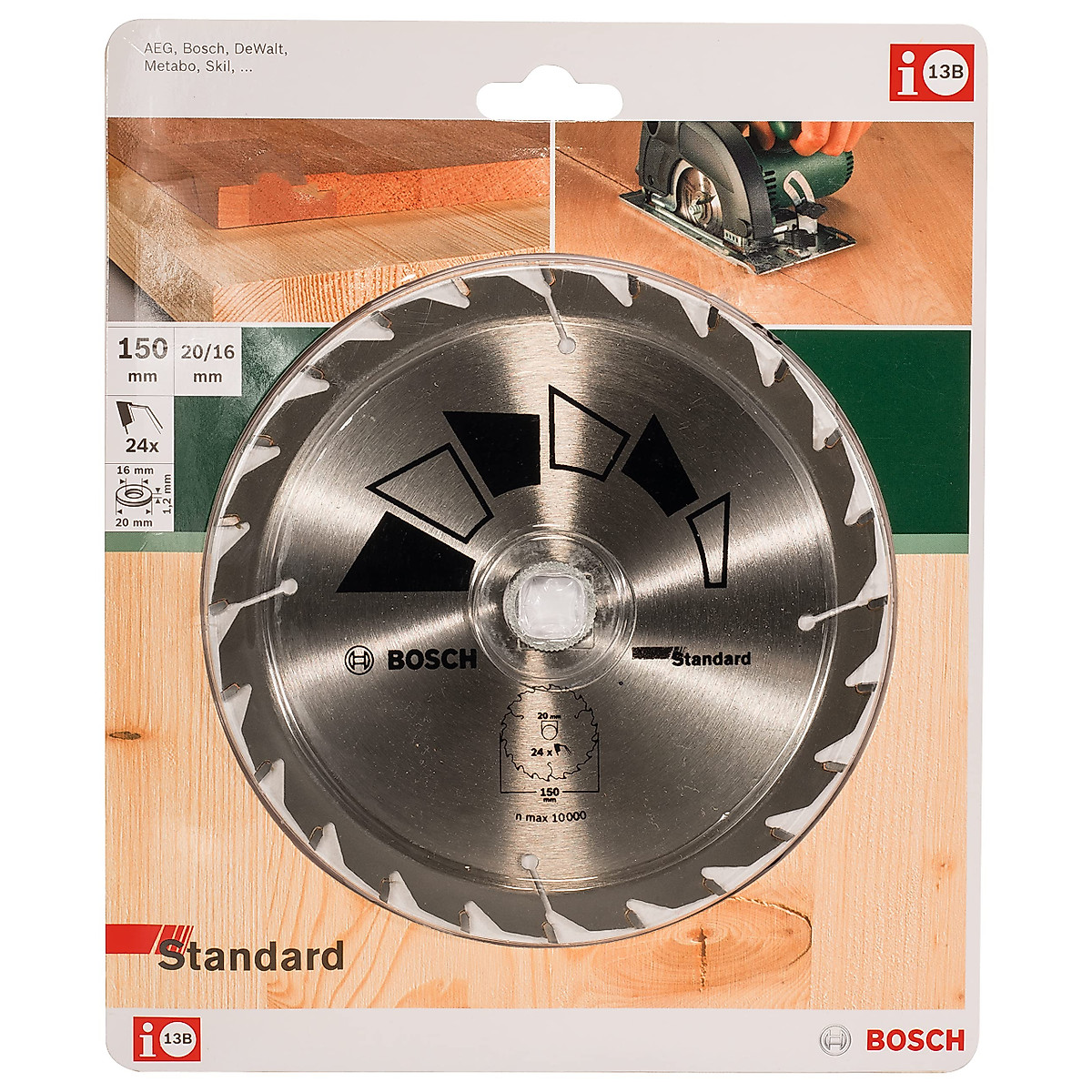 Bosch 2609256806 150mm Standard Circular Saw Blade