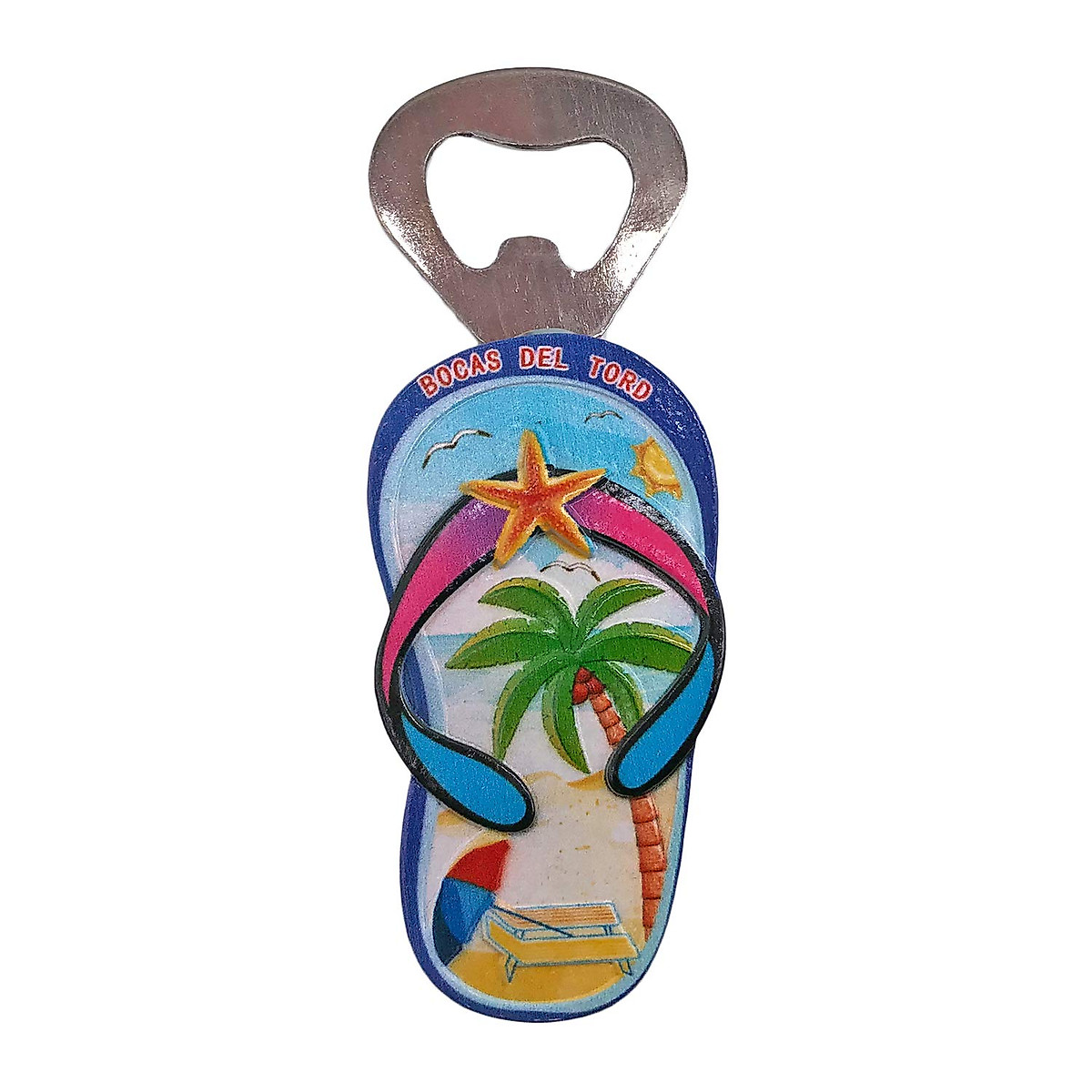 3D Bocas del Toro Panama Refrigerator Magnet Tourist Souvenirs Bottle Opener Handmade Resin Craft Magnetic Stickers Home Kitchen Decoration Travel Gift