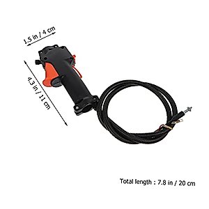 Yardwe 2pcs Lawn Mower Lawn Mower Lever Control The Throttle Control Throttle Trigger Cable Mower Parts Handle Trigger line Plastic Accelerator