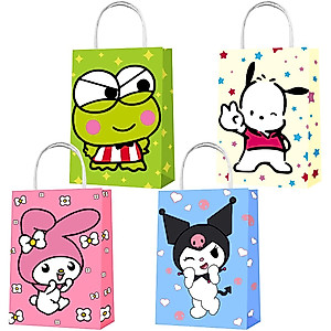 Minamihong Party Favor Bags 16PCS for Rabbit Gift Bags Goodie Bags Rabbit Treat Candy Bags for Rabbit Themed Birthday Party Supplies Decorations