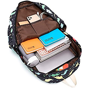 Joyfulife Kids Backpack for Girls Boys Lightweight Toddler Backpack Preschool Backpack Elementary School Bags Kindergarten Bookbags Dinosaur Backpack with Lunch Box Pencil Case