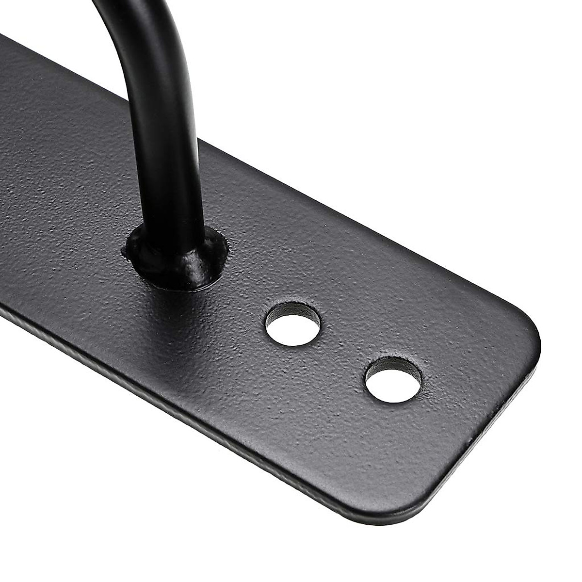 Hipiwe Battle Rope Wall/Ceiling Mount Anchor Bracket Hook for Suspension Straps Crossfit Gymnastic Rings, Body Weight Strength Training Systems, Yoga Swings Hammocks, Boxing Equipment (Long Black)