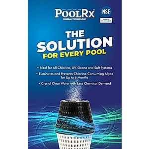 Pool RX 101001 6 Month Algaecide Blue Treats 7.5k-20k gallons, Single, Unit