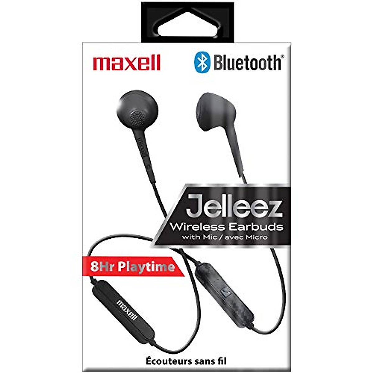 Maxell Jelleez Earbuds, Black