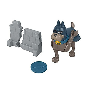 Fisher-Price DC League of Super-Pets Disk Launch Ace, Figure Set with Dog Character and Accessories for Preschool Pretend Play Ages 3 Years and up