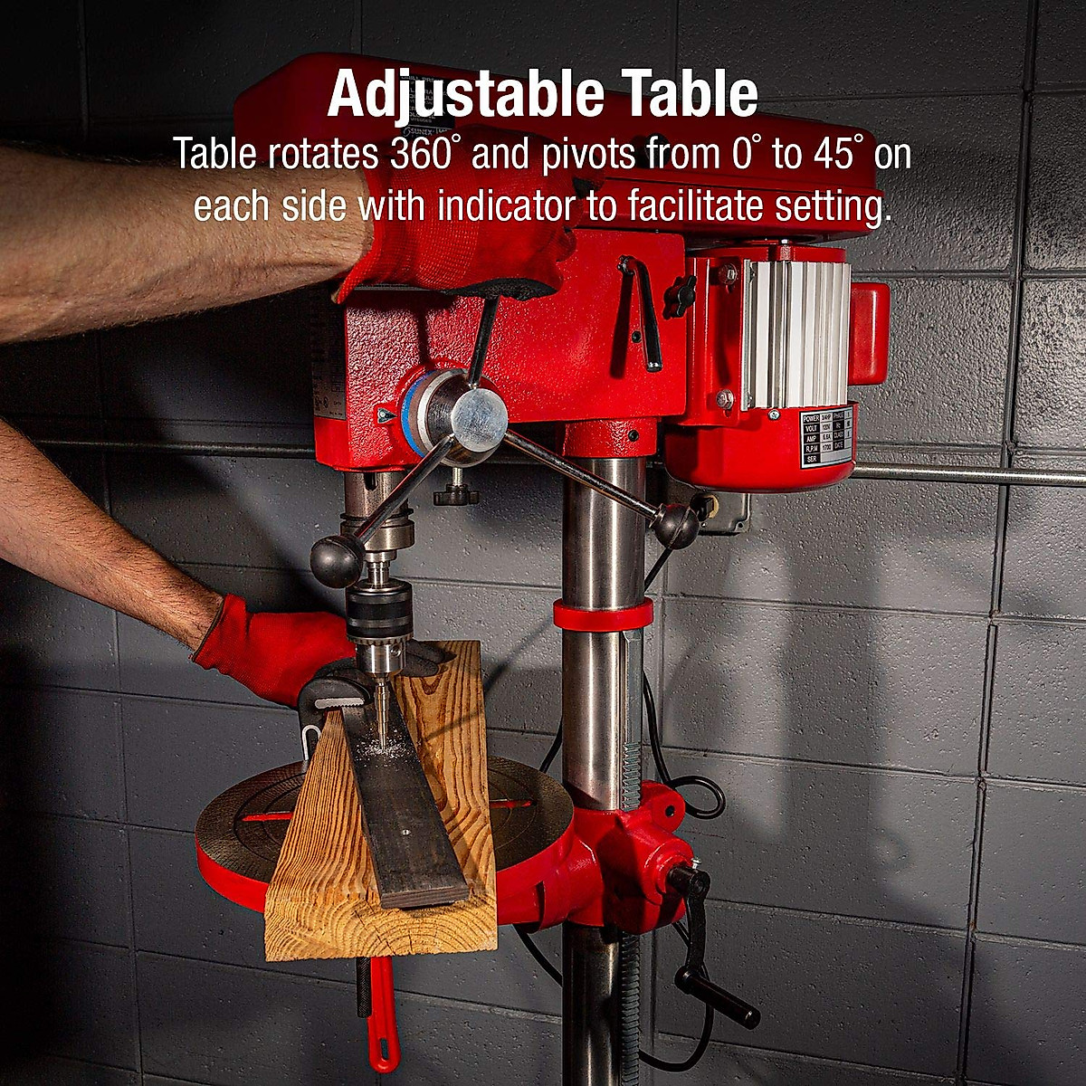 Sunex 5000A 16-Speed Floor UL/CSA Drill Press