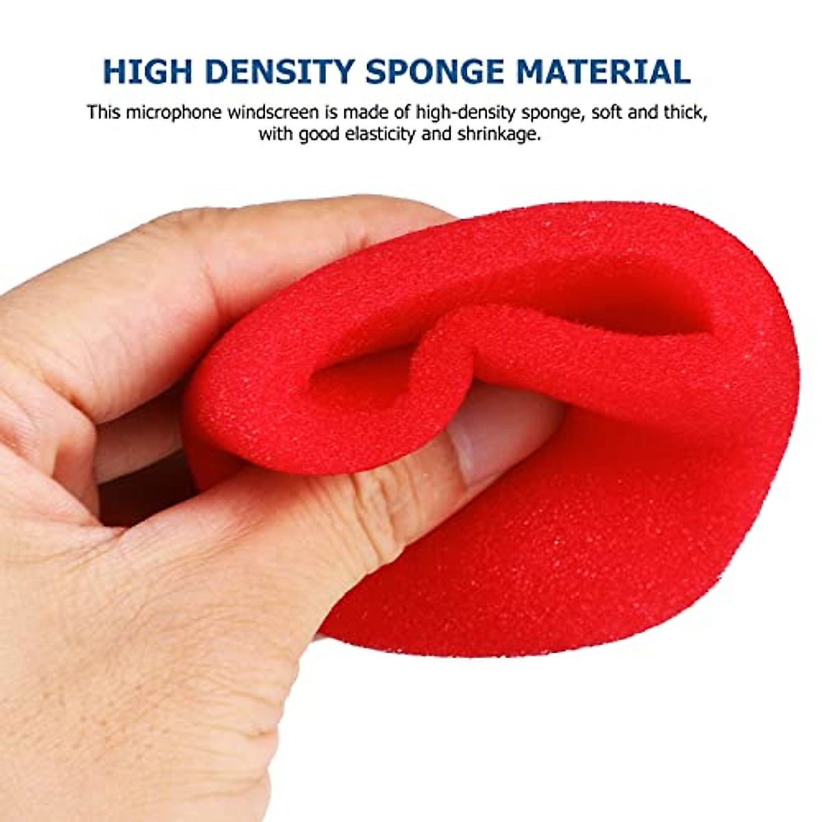 Abaodam Sponge Filter Dj Headphones 64 Pack Foam Microphone Windscreen Microphone Sponge Mini Foam Cover Shield Protection for Variety of Headset Microphone Sponge Filter Dj Headphones