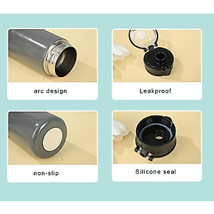 jSvekje Kawaii Water Bottles Cute Stainless Steel Water Bottles with Straw, Kawaii Insulated Bottle Cartoon Cup Girls Thermos for Boys Girls,18.6oz