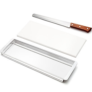 Beef Jerky Slicer Kit,Stainless Steel,Adjustable Thickness,Uniform Slices,Include Cutting Board & 14-Inch Slicing Knife,Beef Jerky Making Kit for Chefs & Home Kitchens