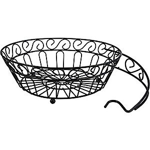 Surpahs Countertop Fruit Basket Stand w/Detachable Banana Hanger [Improved]