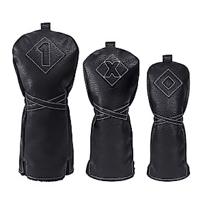 Izzo Premium Driver Headcover, Black