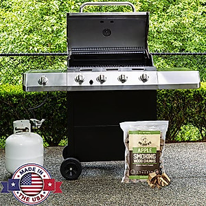 Mr. Bar-B-Q Apple Smoking Wood Chunks | All-Natural BBQ Wood Chunks | Delicious Smokey Fruity Flavor | 3.5 Pound Bag of Wood Chunks