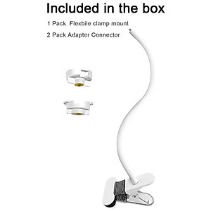 15.7 inches Baby Monitor Mount Compatible with HelloBaby HB6550/HB65/HB6550 pro/HB66/HB248,ANMEATE SM935E Baby Monitor Camera,Flexible Clip Clamp Mount Long Gooseneck Arm