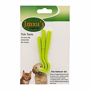 3 Sizes Tick Removal Tool for Dogs, Cats and Humans Plastic Tick Puller Tick Grabber Entire Head & Body Pain-Free (1 Pack)