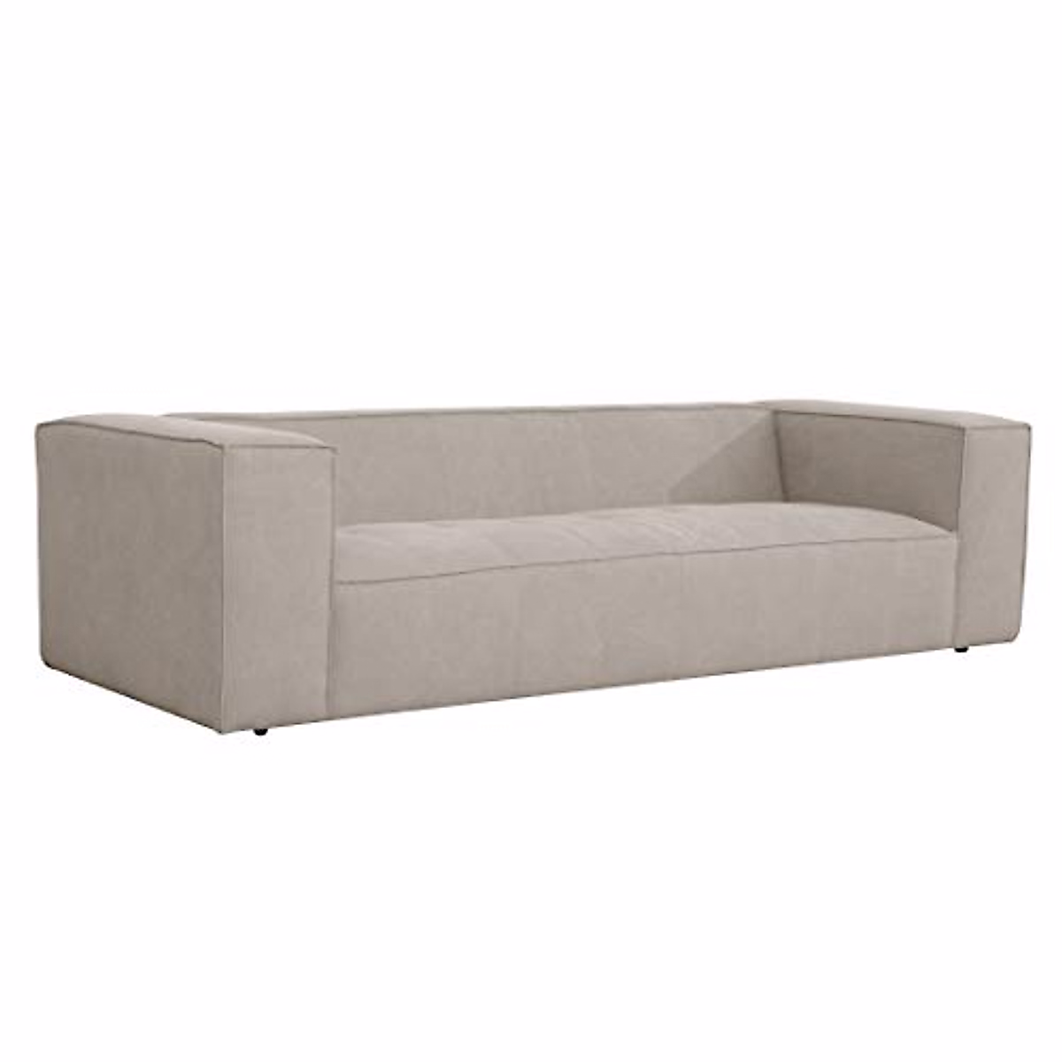 Amazon Brand – Rivet Thomas Modern Upholstered Sofa Couch, 101.2"W, Grey
