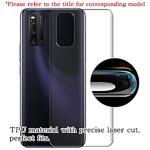 Puccy 2 Pack Back Screen Protector Film, compatible with Panasonic ELUGA Ray 500 TPU Guard Cover （ Not Tempered Glass/Not Front Screen Protectors）