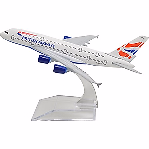 TANG DYNASTY(TM) 1:400 16cm Air Bus A380 British Airways Metal Airplane Model Plane Toy Plane Model