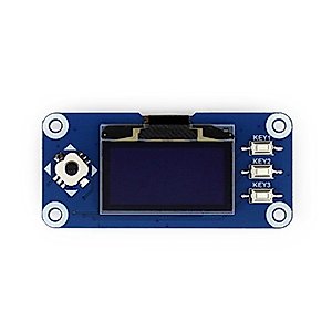 Waveshare 1.3inch OLED Display HAT for Raspberry Pi 128x64 Pixels with Embedded Controller Communicating via SPI or I2C Interface.