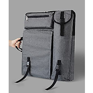 Art Portfolio Case Art Portfolio Backpack Art Supplies Storage Tote Bag Art Carrying Bag A2 4K Drawing Board Carrier Bag Art Craft Tool Organizer Bag for Art Student Sketchbook Paint Folding Easel
