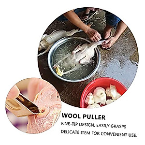 Grill Scraper Tool 10pcs Hair Puller Seafood Tools Hair Shaver Pin Bone Pliers Flat Hair Pliers Wool Puller Chicken Hair Tweezers Boneless Fish Bone Kitchen Supplies Razor Silver