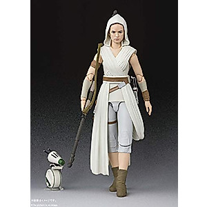 S.H. Figuarts Star Wars Rey & D-O (Star Wars: The Rise of Skywalker) Approx. 5.7 inches (145 mm), PVC & ABS, Pre-Painted Action Figure