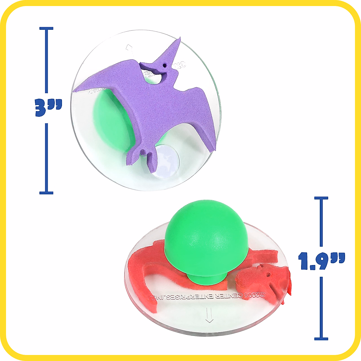 READY 2 LEARN Giant Stampers - Dinosaurs - Set of 6 - Easy to Hold Foam Stamps for Kids - Arts and Crafts Stamps for Displays, Posters, Signs and DIY Projects