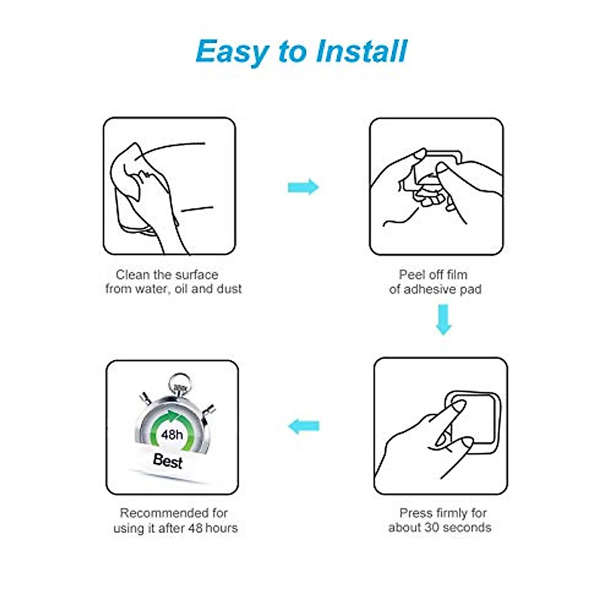 Clothes Hanger Organizer Stacker Storage Holder Rack for Closet and Laundry Room Tidier, Wall Mount, Adhesive or Drilling Installation, Stainless Steel