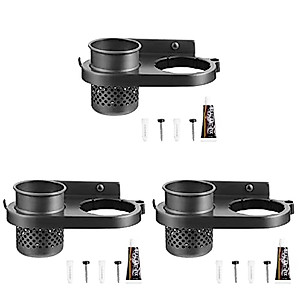 Cabilock 3pcs Wall Straightener Storage Mounted Hanging Brushes Basket Supplies Care Space Bathroom Iron Organizer Flat Mount Dryer Hair Cosmetic Bracket Blow Rack Curling Aluminum Holder