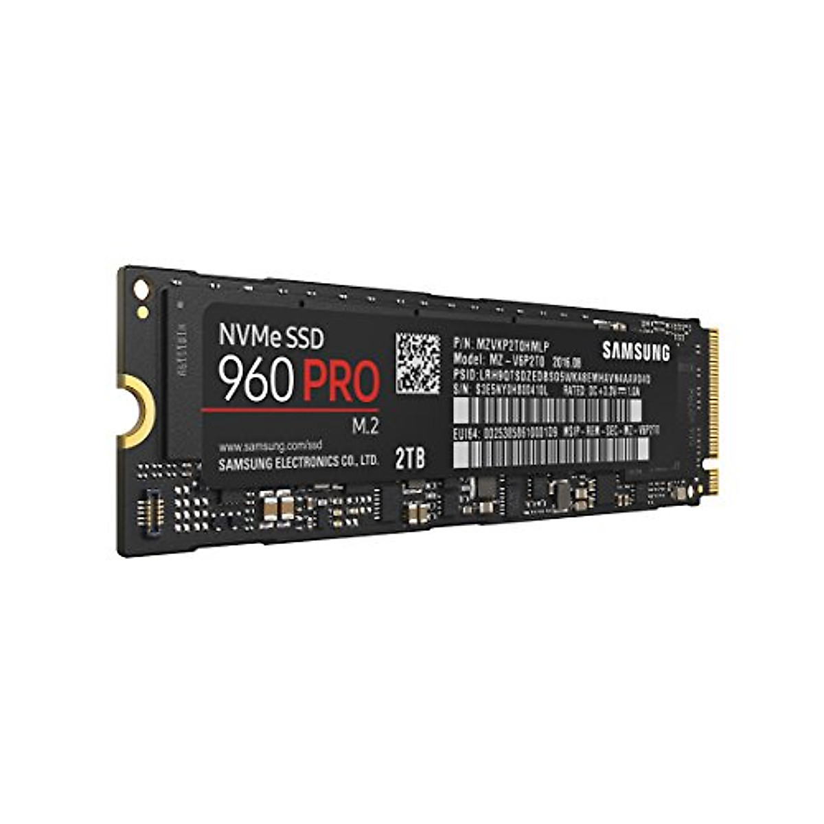 Samsung 960 PRO Series - 2TB PCIe NVMe - M.2 Internal SSD (MZ-V6P2T0BW)