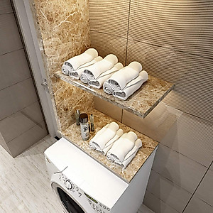 Yenhome Waterproof Contact Paper for Countertops Paper for Kitchen Counter Contact Paper Marble Wallpaper Peel and Stick Counter Top Covers for Desk 200x30 Inch Brown Marble Contact Paper for Table