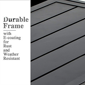 PHI VILLA Patio Dining Set 7 Pcs 1 Extendable Dining Table and 6 Swivel Chairs Support 300 lbs for Outdoor Backyard Bistro Furniture Set with Cushion