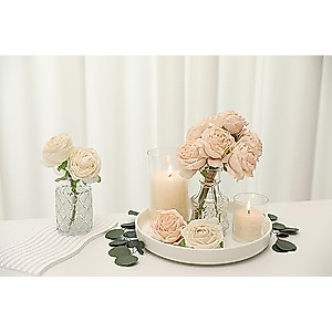 Glass Bud Vases Set of 16 Pcs, Small Bud Vases in Bulk, Christmas Decoration Vases for Centerpieces, Clear Bud Vases for Rustic Wedding Centerpieces, Home Table Flower Decor