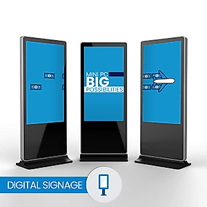 Azulle Byte3 Fanless Mini Desktop PC 2GB/64GB – Business & Home, Windows 10 Pro, Ethernet, & WiFi Portable Computer