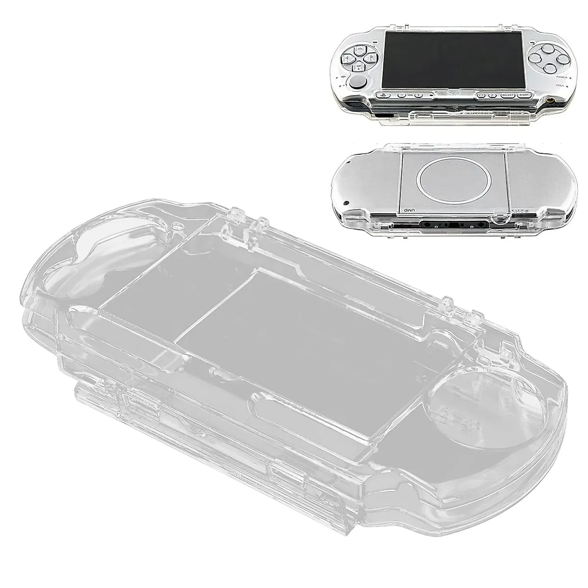 Stylish Shockproof Transparent Protective Case with Movie Bracket for 3000, Prevent Slipping