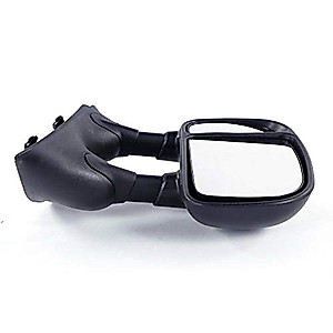 MOTORHOT A Pair Driver Side & Passenger Side Manual Towing Mirrors Compatible With Ford 1999-2007 F-350 F-250 F-550 F-450 Super Duty 2000-2007 Excursion V8 5.4L 6.0L 7.3L V10 6.8L