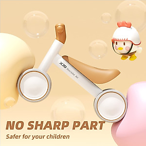 XJD Baby Balance Bikes Bicycle Baby Toys for 1 Year Old Boy Girl 10 Month -36 Months Toddler Bike Infant No Pedal 4 Wheels First Bike or Birthday Present Children Walker (Pink)