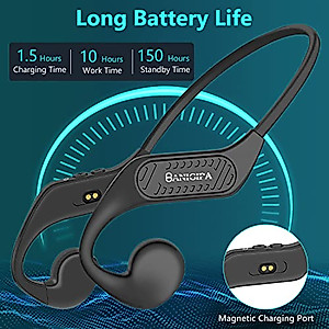 BANIGIPA Open Ear Headphones, 2023 Upgraded Air Conduction Bluetooth Headset with Built-in Microphones, 10 Hrs Playtime, Waterproof Wireless Earphones for Sport, Gym, Running, Cycling, Hiking, Driving