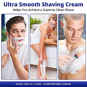 Timothy's Unscented Shave Cream 6 ounce Sensitive Skin, Fragrance Free, Alcohol Free, Paraben Free