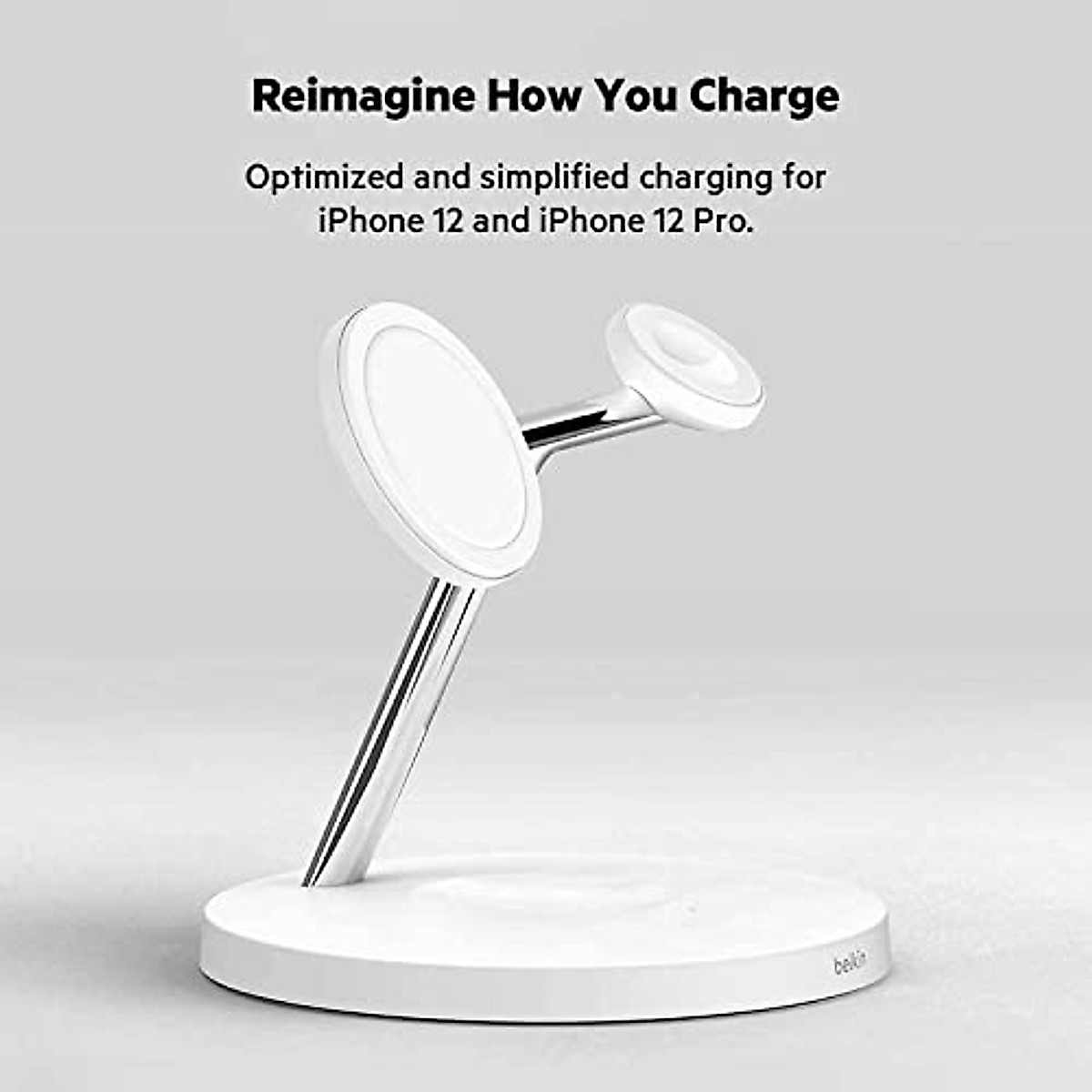 Belkin BoostCharge PRO 3-in-1 Wireless Charger with MagSafe for iPhone 13, 12 + Apple Watch + AirPods (Magnetically Charges iPhone 13 and 12 Models up to 15W)