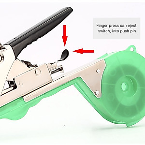 TOGETDREAM Plant Tying Machine Gardening Plant Vine Tying Tool with 20 Rolls of Tapes+10000pcs Staples, for Vegetable Grape Cucumber Tomato Flower and Pepper