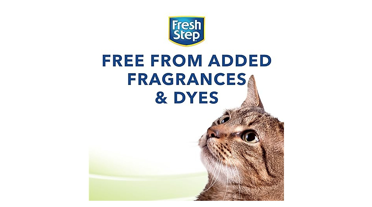 Fresh Step Simply Unscented Cat Litter - Lightweight & Effective