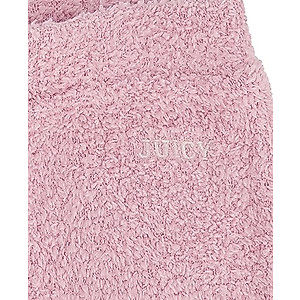 Juicy Couture Girls 2-Piece Boucle Pullover & Pant Set, Everyday Casual Wear, Comfortable & Stylish, Violet Ice