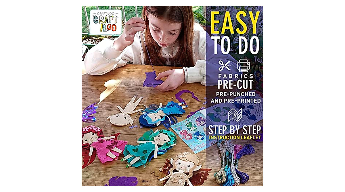 Craftiloo Fairy Elves Sewing Kit for Kids - Fun & Easy!