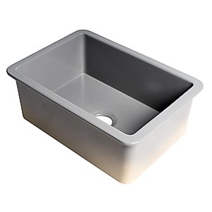 ALFI brand ABF2718UD-GM Kitchen Sink, Grey Matte