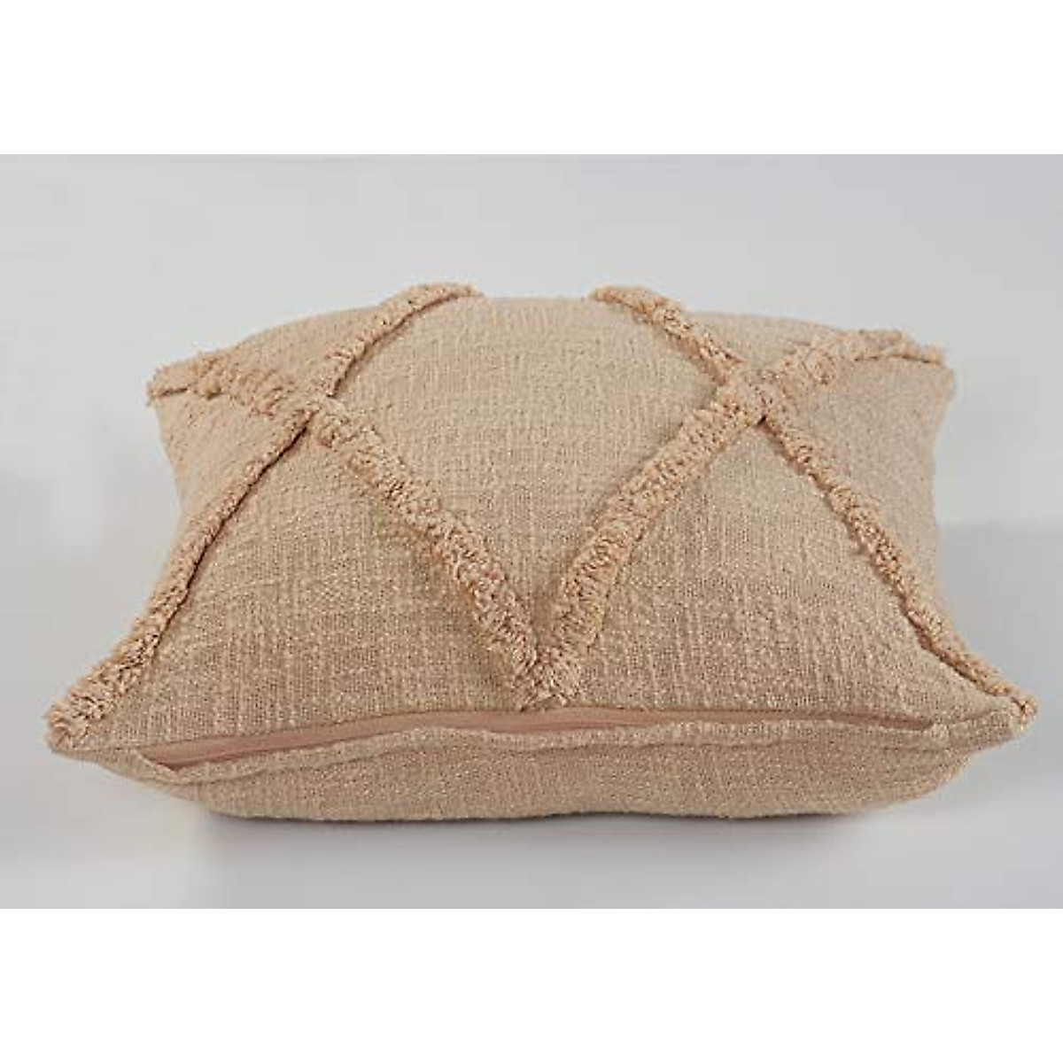 LR Home Raquel Pillow, 18" x 18", Peach