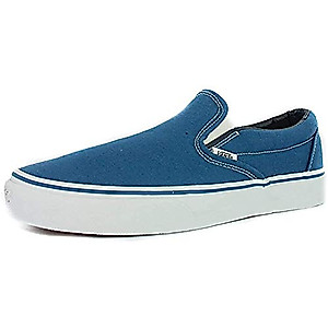 Vans Unisex Classic Slip-On(tm) Core Classics Navy Sneaker Men's 8.5, Women's 10 Medium